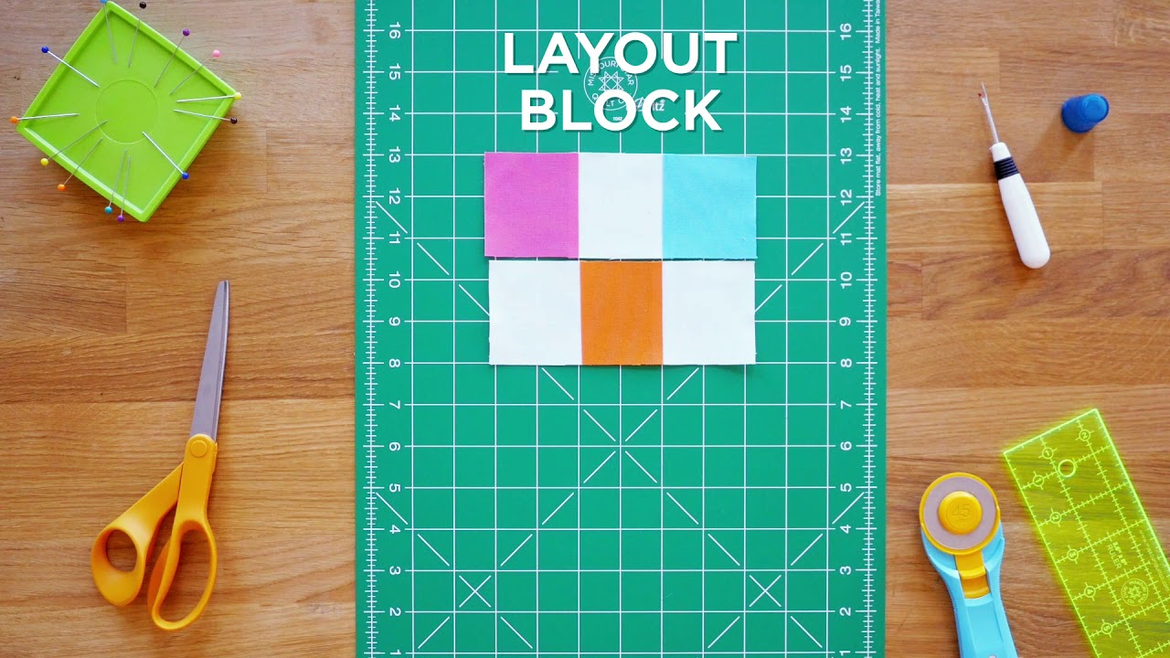 Quilt Snips Mini Tutorial - Nine Patch On Point