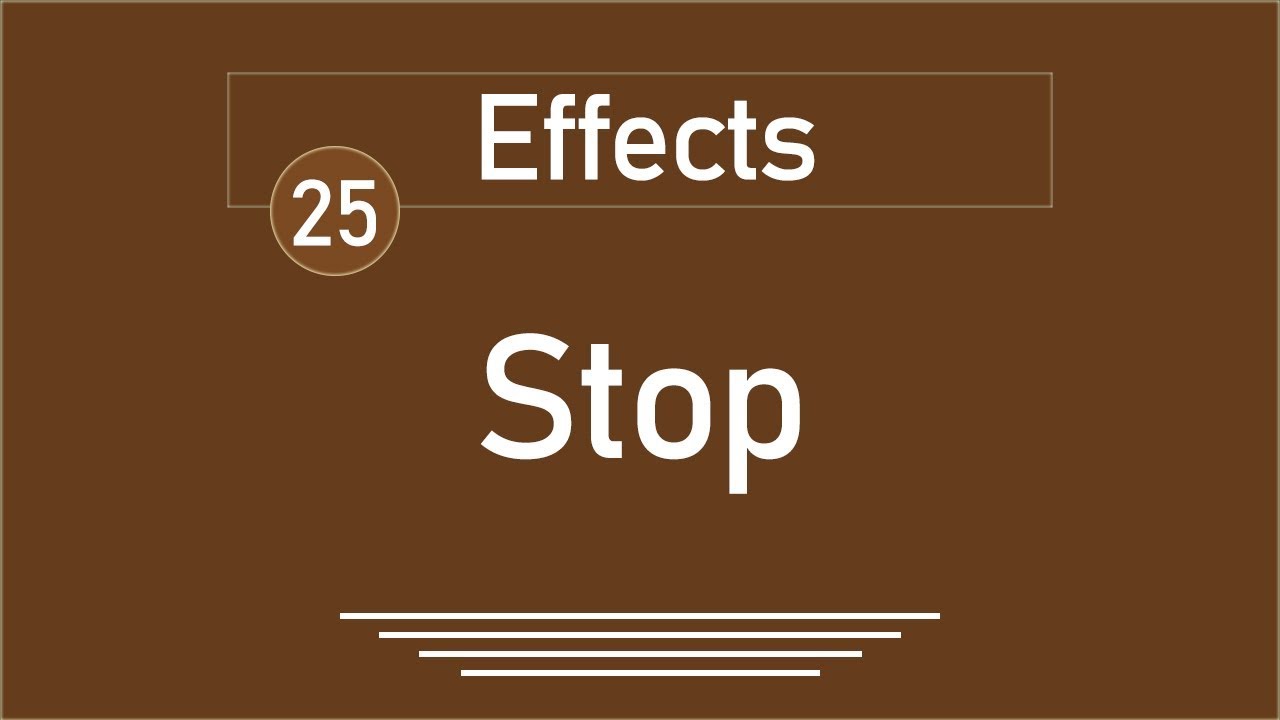 25 - ( jQuery Tutorial )  Effects: stop