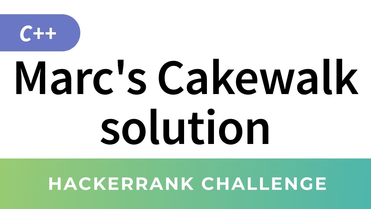 HackerRank C++ Solution: Marc's Cakewalk (greedy algorithm solution)