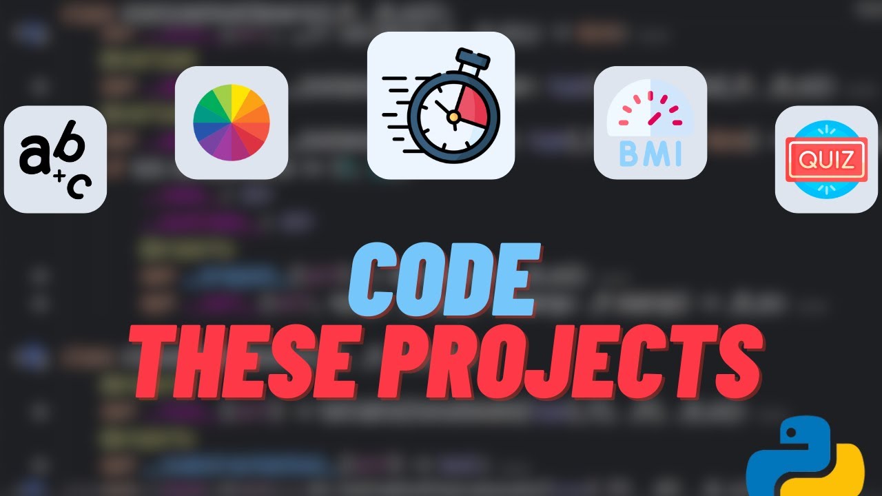 5 AMAZING Python Project Ideas: Watch and Code Along!