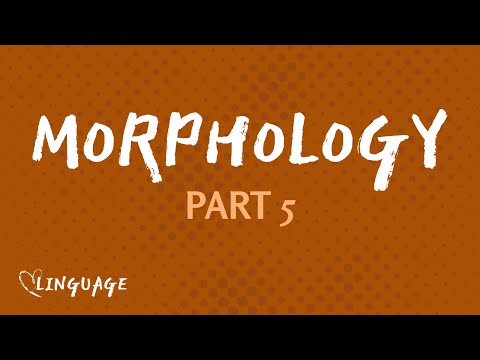 Derivational and Inflectional Morphemes (Morphology Part 5)