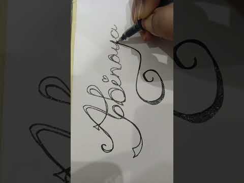 abinaya name letter calligraphy ✍️ | abinaya calligraphy