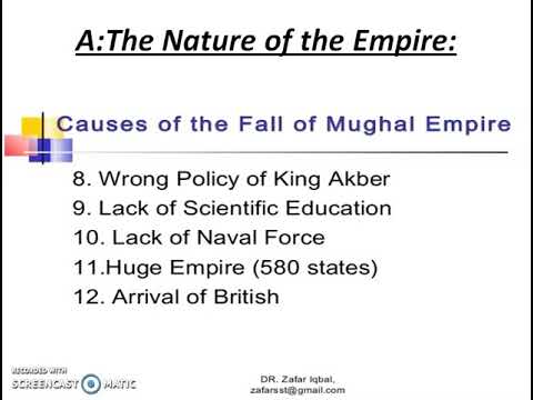 Cause of Decline of Mughal Empire