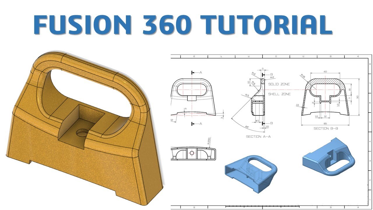 Fusion 360 Tutorial #39 | 3D Model Basic Beginners |CADCAM TUTORIAL
