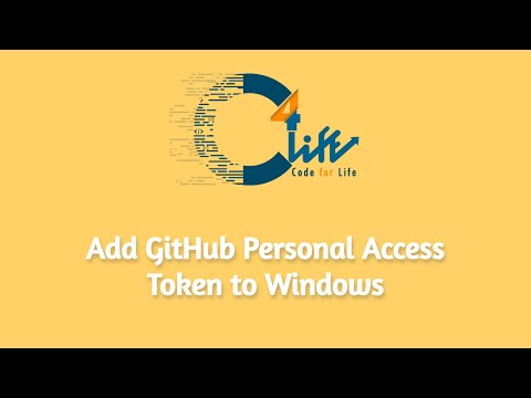 Add GitHub Personal Access Token to Windows