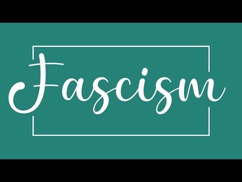 Fascism - Meaning and Pronunciation