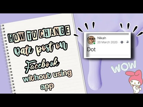 How to change date post on fb |Grp Tuts
