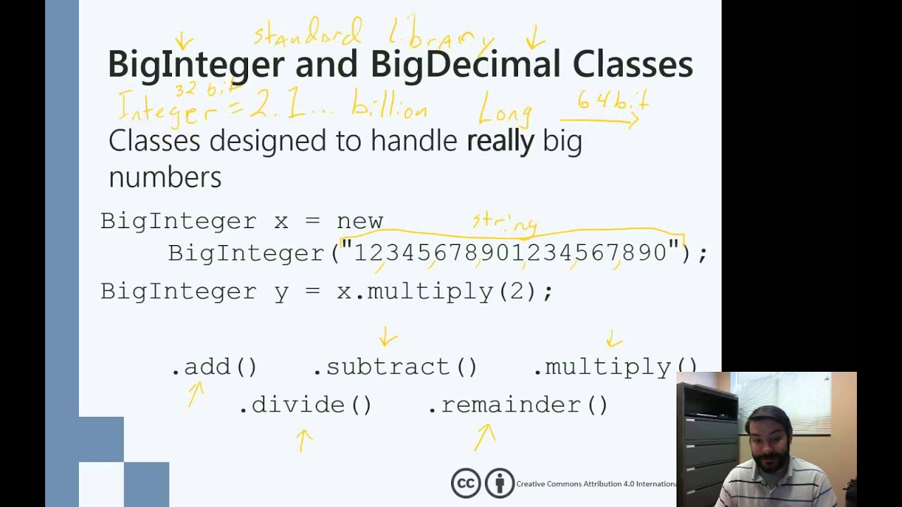 The BigInteger and BigDecimal Java Classes