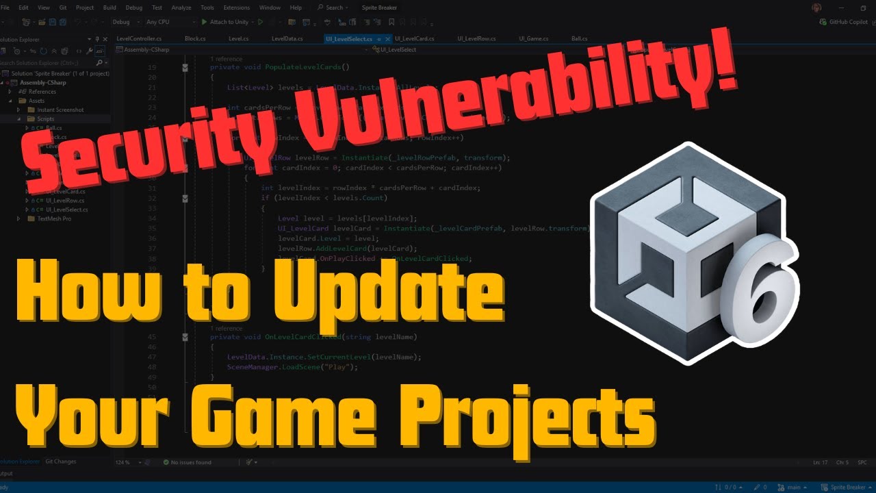 Unity Security Vulnerability - How to Update Your Projects