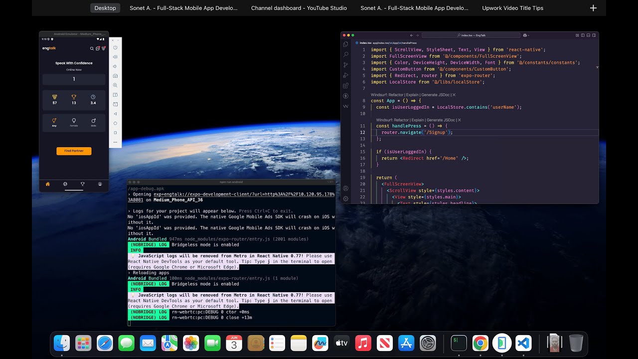 Upwork Intro – Full Stack Dev | React Native & Node.js Expert