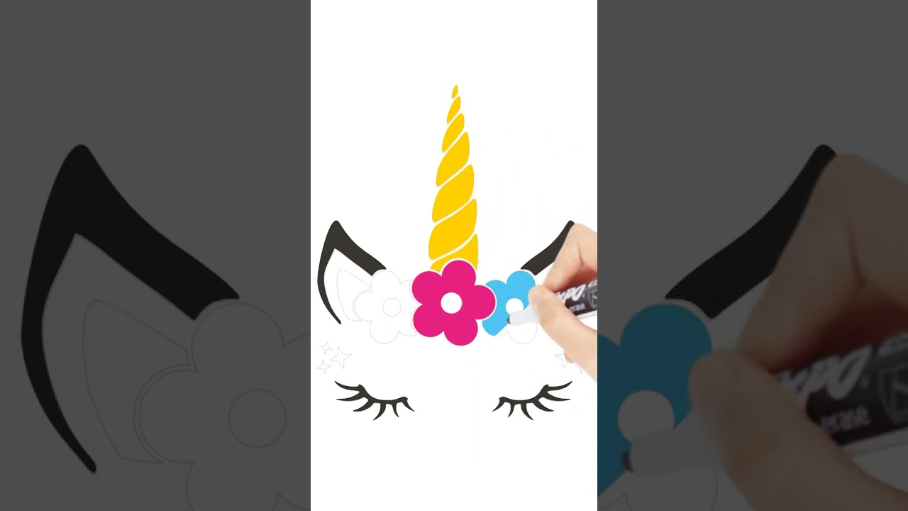 Unicorn SVG Design #shorts
