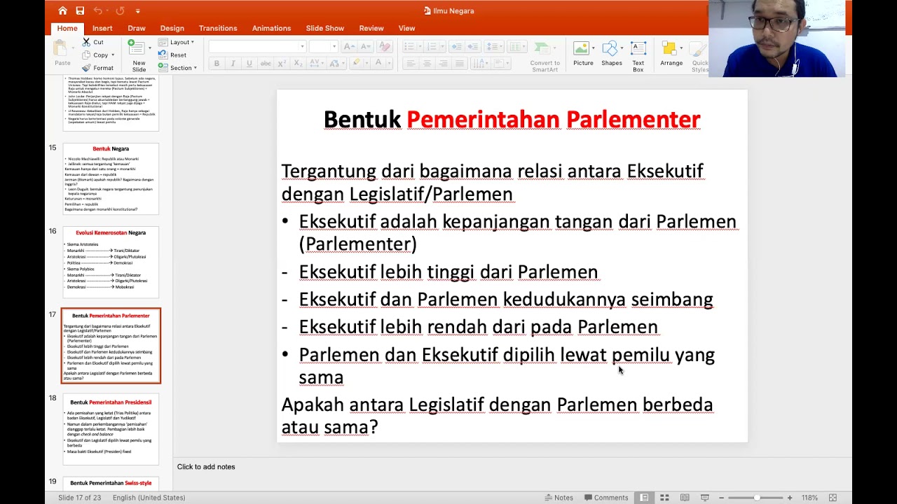 Ilmu Negara 5 Sistem Pemerintahan