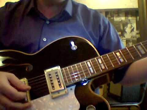 Noname hollowbody rockabilly guitar "Gretschson" demo