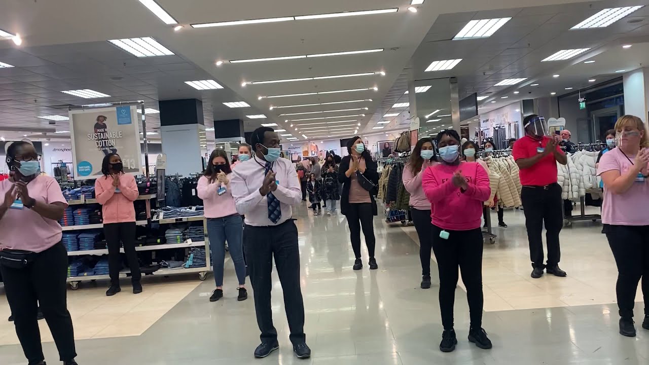 Primark Ealing performing the Jerusalem dance.