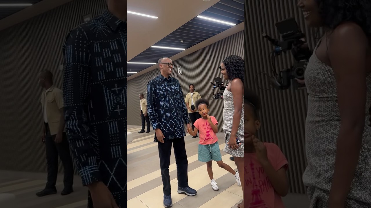 Sherrie Silver and HE President Paul Kagame at Giants of Africa - Expect Beautiful Things