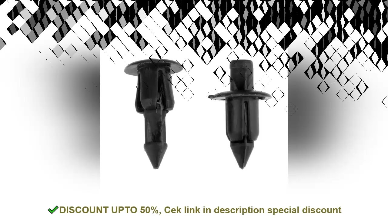 50Pcs Auto Fasteners Clips Fit 6mm Hole Plastic Rivets Car Door Fairing Trim Panel Clips Retainer Un