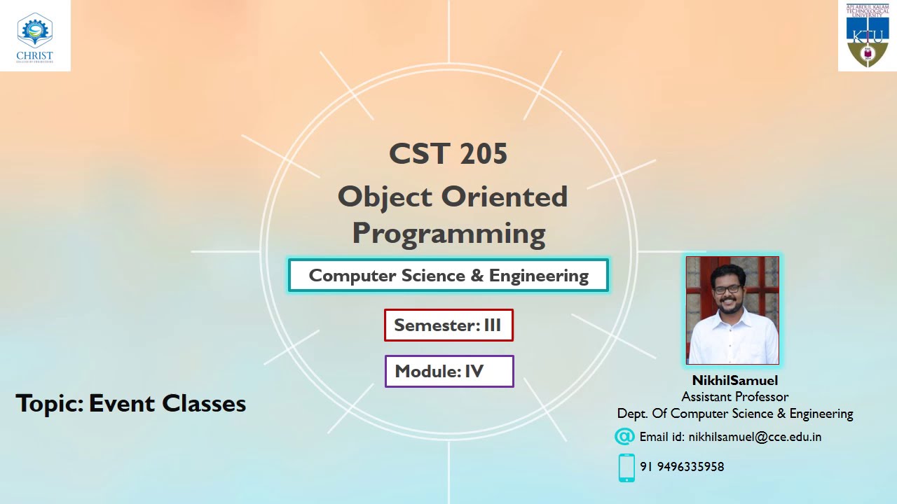 KTU CS205 Object Oriented Programming using Java