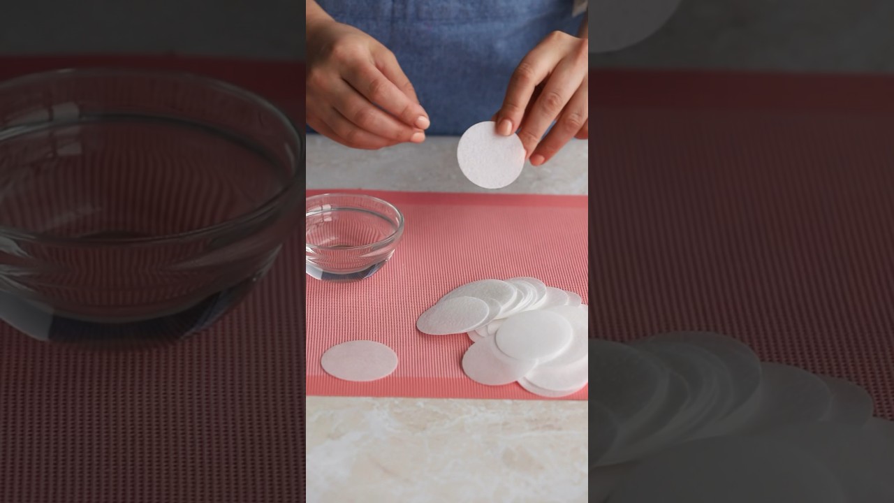 A small tutorial about wafer paper decor 💕 #waferpaper #weddingcake #cakedecorating #stylishcake