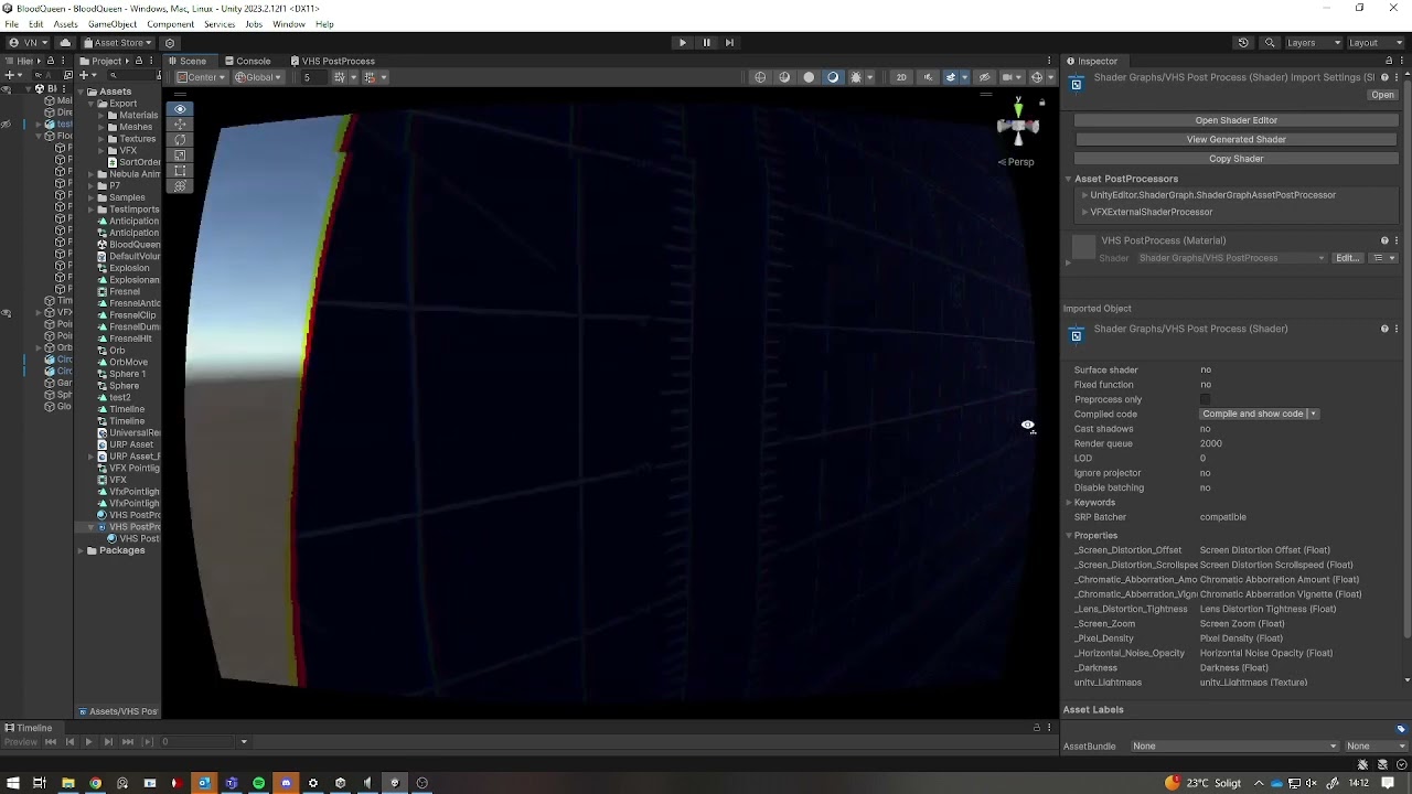 Unity | Chromatic Aberration / VHS Postprocess