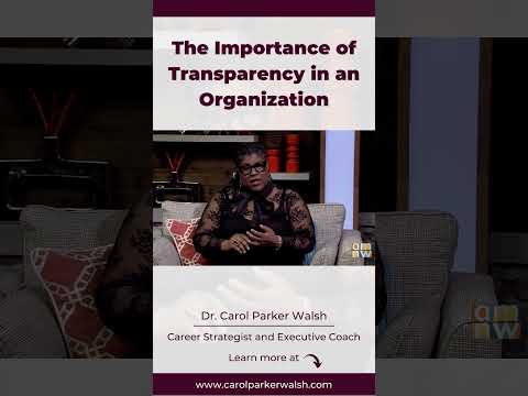 The Importance of Transparency in an Organization #shorts