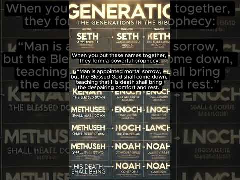 Hidden Prophecy in the Names of the First 10 Generations of the Bible ✨📜 #faith #prophecy