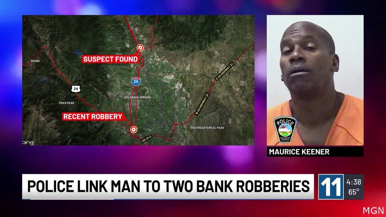 Colorado Springs Police Department links suspect to two bank robberies