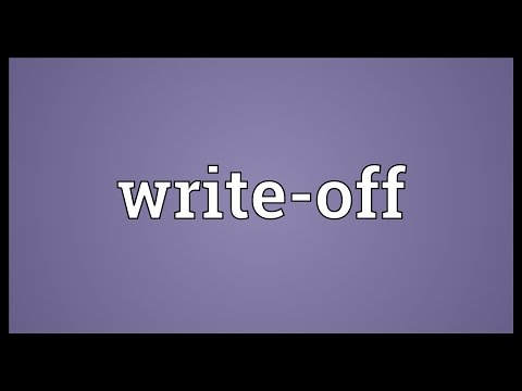 Write-off Meaning