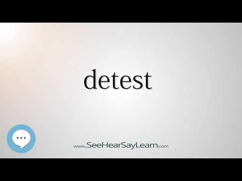 detest 5,000 SAT Test Words and Definitions Series 🔊