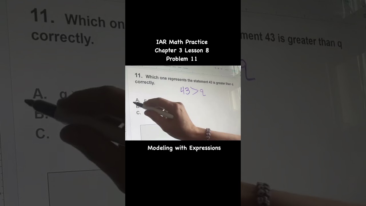 Modeling with Expressions Problem 11 #mathtutor #mathteacher #mathcourse #expressions #shortsfeed