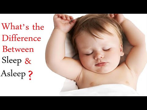 Difference between Sleep and Asleep in Urdu/Hindi