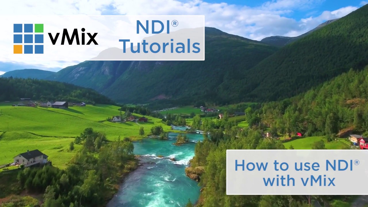 How to Use NDI®  with vMix. Learn to send and receive NDI sources.