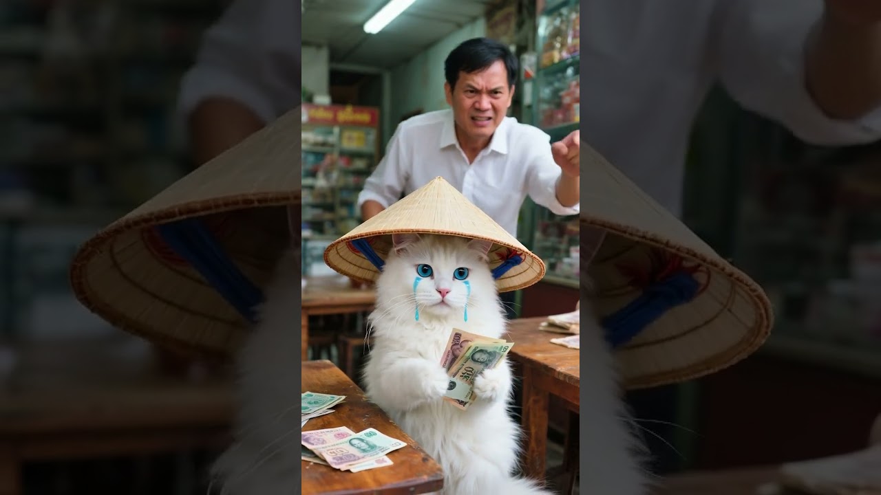 Crying Cat Caught With Money 💸 | Funniest Meme 2025