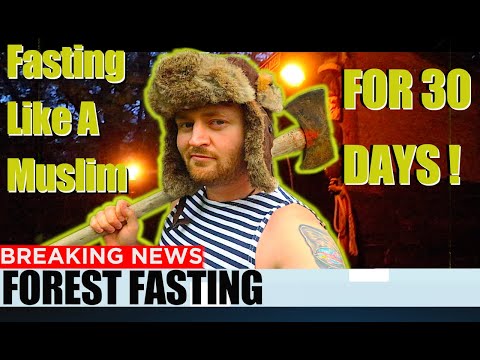 FASTING Like a MUSLIM for 30 Days in the FOREST! RAMADAN 2021 | Hari Raya | Malaysia VS USA
