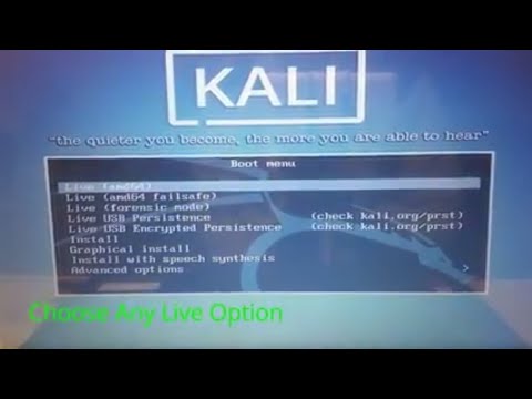 kali linux live usb on pc (Download+Install)