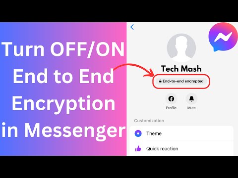 How to Turn On or Off End to End Encryption in Messenger | Disable Facebook Encryption