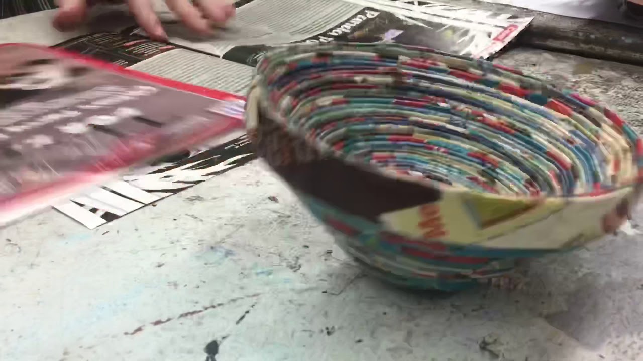 Making a magazine bowl