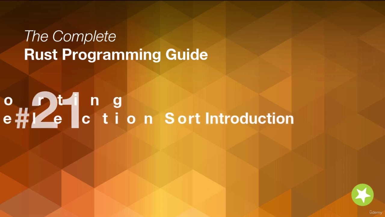 Selection Sort Algorithm Explained Rust Programming | Step-by-Step Guide with Examples & Pseudocode