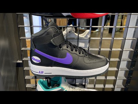 Nike Air Force 1 High “Hoops Pack - Black Purple” - Style Code: DH7453-001
