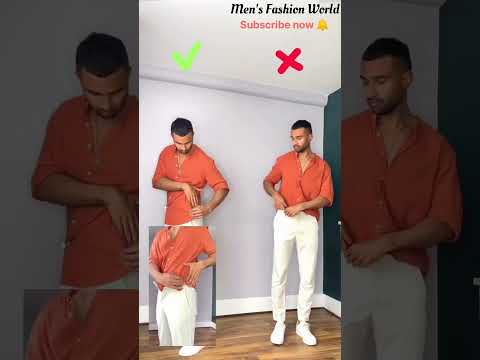 how to tuck in a shirt properly men | shirt hacks for boys | fashion hacks | loose shirt hacks men