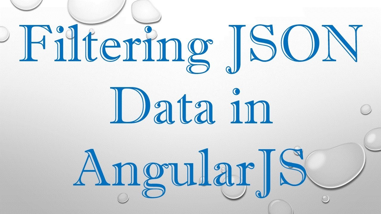 Filtering JSON Data in AngularJS