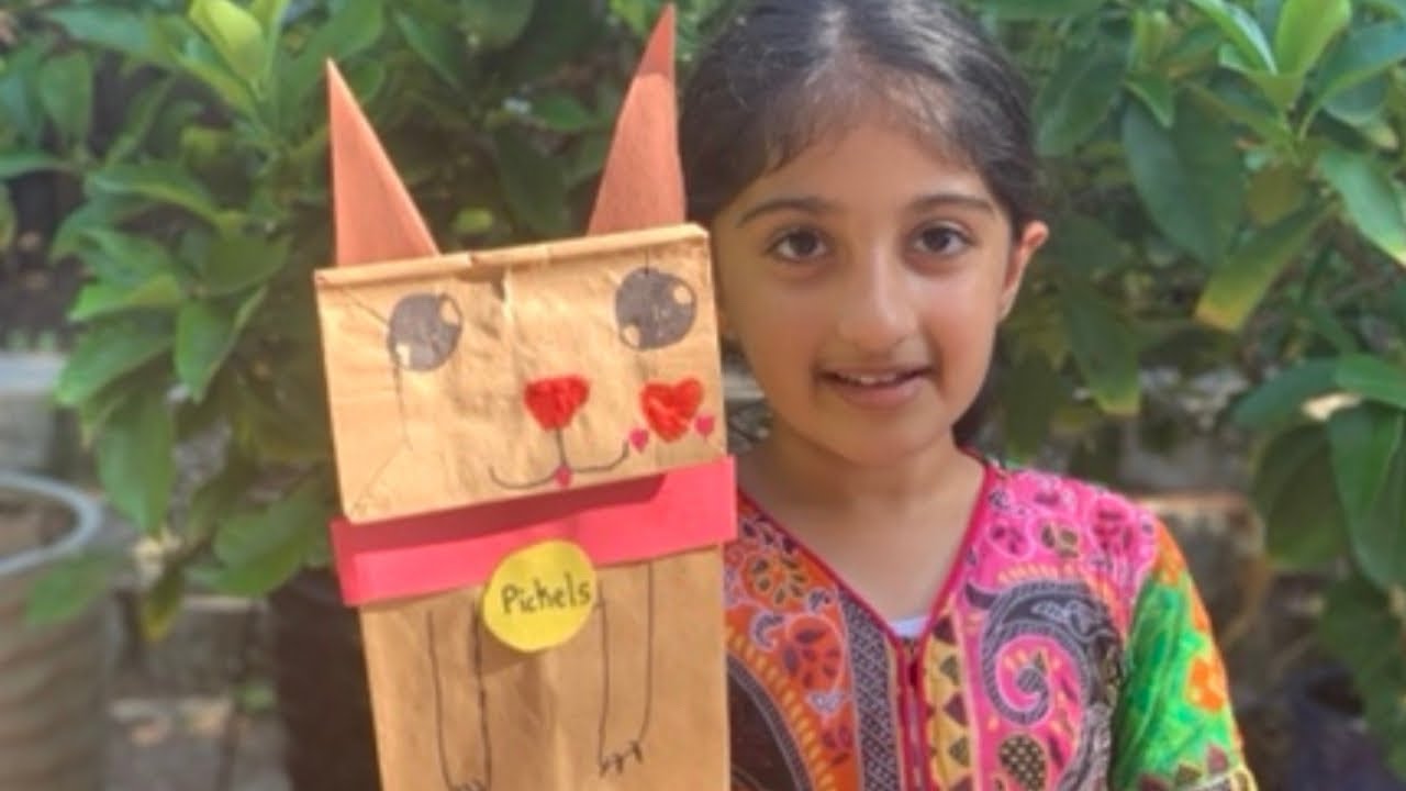 Let’s Make Cat Puppet | Cat Puppet with Paper Bag