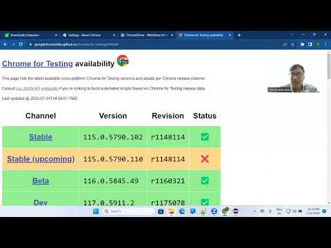 Chrome for Test - setup for selenium