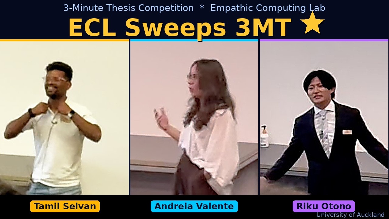 ECL Sweeps 3MT: Highlights Reel | Empathic Computing Lab