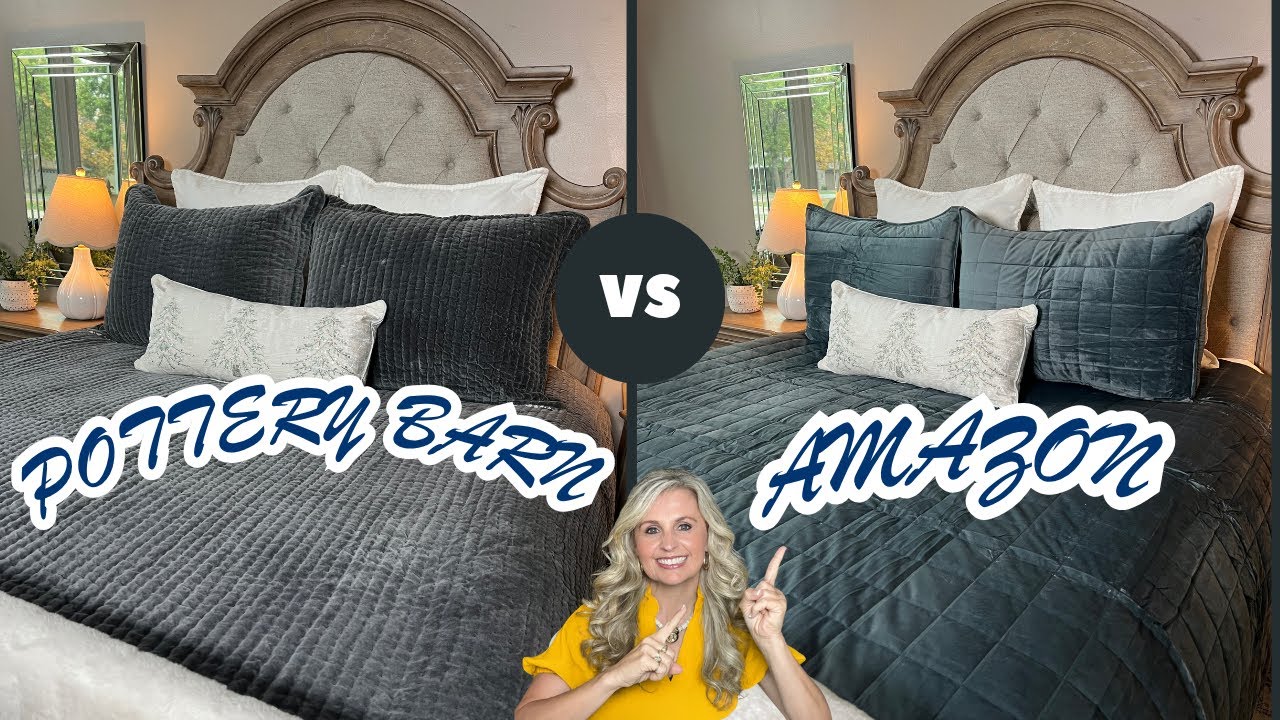 POTTERY BARN VS AMAZON BEDDING | IS EXPENSIVE BEDDING WORTH IT?