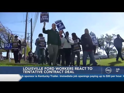 Union workers and leadership react positively to tentative contract with Ford
