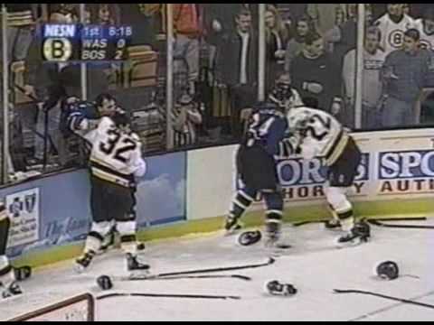 Dale Hunter vs. Ken Belanger, November 21, 1998 - Washington Capitals ...