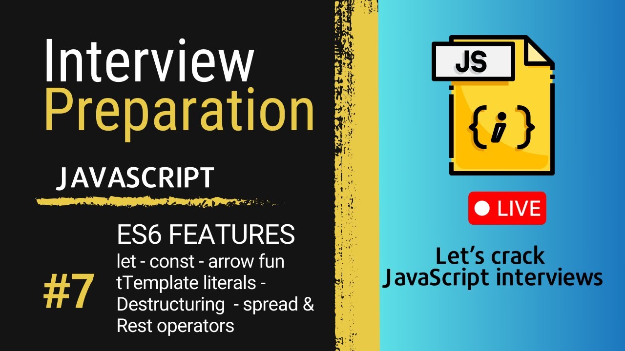 JavaScript ES6 Features Explained with Examples | Must-Know for Interviews 🚀
