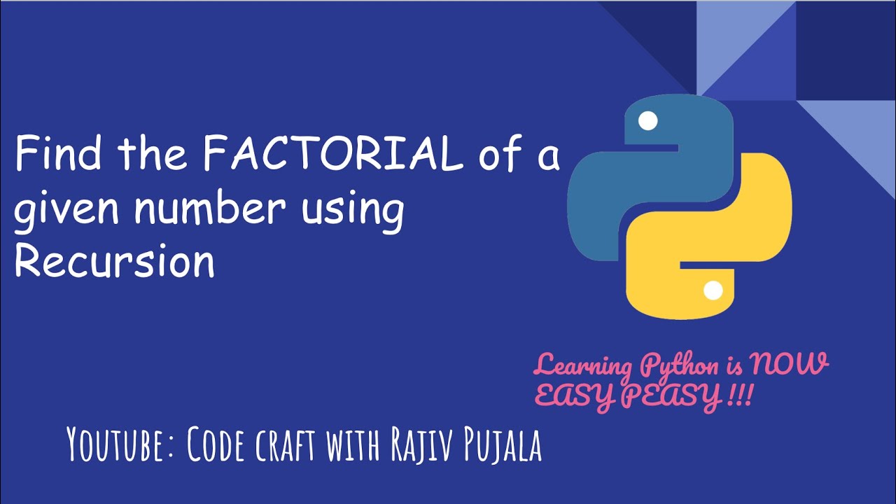 3. Factorial Using Recursion in Python | Asked in Google, Amazon, Microsoft, Meta & More! 🚀