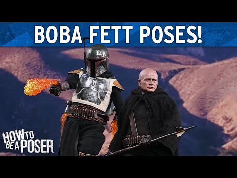 Hot Toys Boba Fett The Mandalorian Deluxe Figure Set Posing! | How To Be A Poser