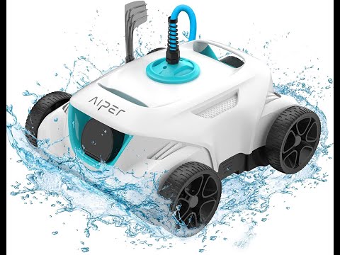 AIPER Robotic Pool Cleaner, Pool Vacuum for Above Ground Pools up to 33 Feet